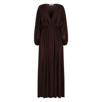 Philosophy di Lorenzo Serafini Luftiges Langes Kleid Weite &Auml;rmel - - Dresses - Damen - Braun - XS