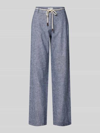 Christian Berg Wide Leg Leinenhose mit Bindeg&uuml;rtel
