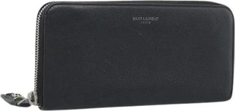 Saint Laurent Portefeuille Long Pre-owned - Femme - Pre-owned - Noir - Taille: ONE Size