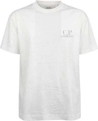 C.P. Company C.p. Company, Homme, Tops, Blanc, Taille: M C.p. Company T-shirts et Polos