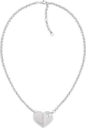 Tommy Hilfiger Jewelry Gliederhalskette für Damen aus Edelstahl mit einem Herz-Anhänger - Erhältlich aus Gold oder Silber