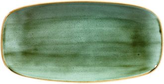 Churchill Stonecast -Oblong Plate Platte- 29,8x15,3cm, Farbe wählbar (Samphire Green)