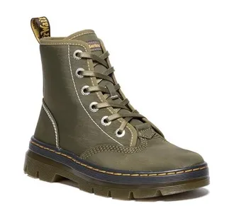 Dr. Martens Bottes Charlee Chukka pour femme, Nylon cr&ecirc;pe olive DMS, 36 EU