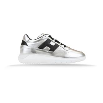 Hogan Leder-Schn&uuml;rsneaker f&uuml;r Damen - - Shoes - Damen - Grau - 34 EU