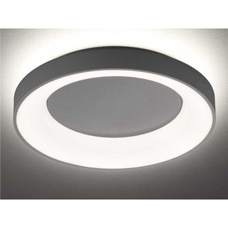 Wofi Leuchten Wofi - Große led Deckenleuchte shay dimmbar in Dunkelgrau, ø 59cm