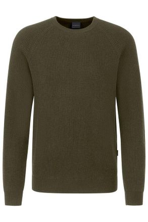 Bugatti Strickpullover mit Logostickerei