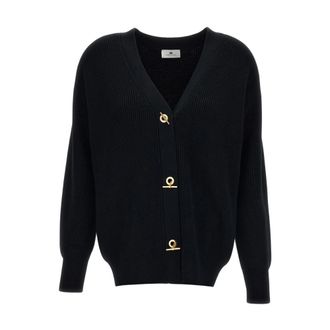 Elisabetta Franchi Maglia Tricot - - Knitwear - Damen - Schwarzk - M