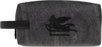 Etro Mittelgro&szlig;er Arnica Kulturbeutel mit Pegasus-Logo - Grau