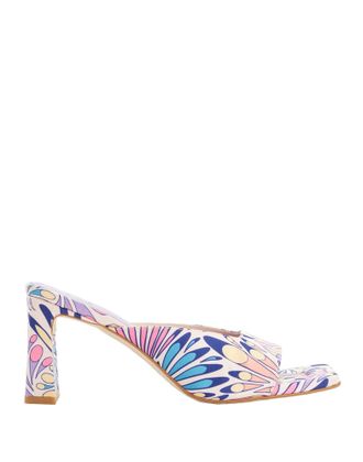 8 by YOOX PRINTED HIGH-HEEL MULES