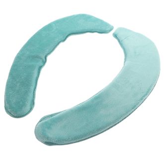 BESPORTBLE Wc Sitzbezug aus Flanell Verdicktes Selbstklebendes Toilettenkissen Waschbare Toilettenunterlage f&uuml;r Jahreszeiten Badezimmerzubeh&ouml;r 1 Paar Hellblau