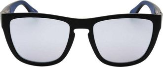 Tommy Hilfiger Matt-Sonnenbrille f&uuml;r Herren (Schwarz/Schwarz/Silber/Silber)