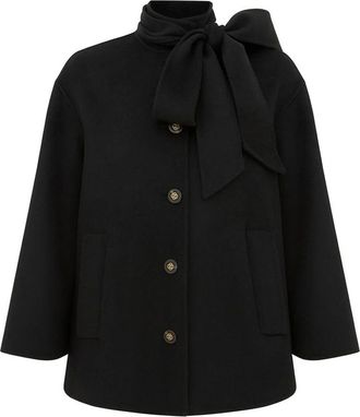 Zimmermann Valiant Wool Blend Coat - Femme - Vestes - Noir - Taille: 40/42 FR