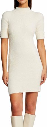 Morgan Kleiderpullover Einstellte Kurze &Auml;rmel wei&szlig;e Pausen