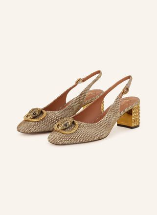 Kurt Geiger Slingpumps Mit Schmucksteinen beige