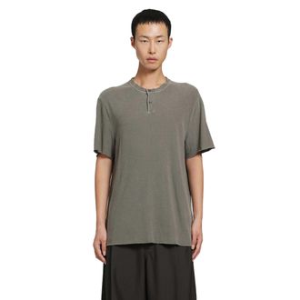 James Perse Slub Jersey Short Sleeve Henley T-Shirt