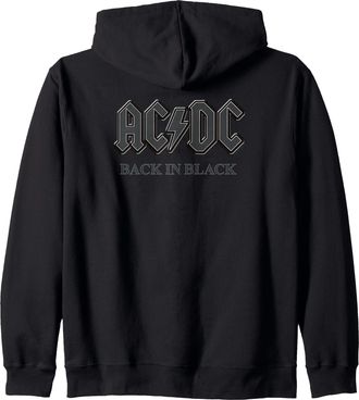 AC/DC Offizielles AC/DC Rock Musik Band Back in Black Album Logo Kapuzenjacke
