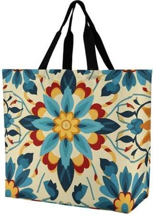 Generic Fichier Modifiable Color&eacute; Jaune Sac Fourre Tout R&eacute;utilisable Tote Bag Grand Sac Fourre-Tout Pour Voyage Gym Travail