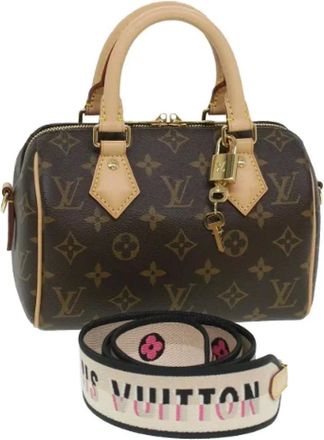 Louis Vuitton Sac &agrave; main en toile Pre-owned - Femme - Pre-owned - Brun - Taille: ONE Size