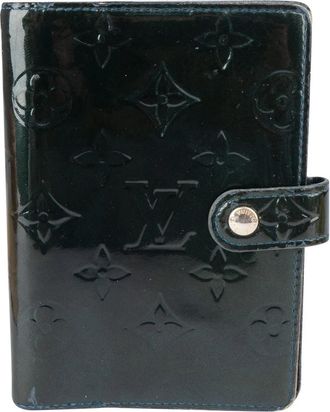 Louis Vuitton Portemonnaie - Louis Vuitton Vernis Monogram Agenda PM - Gr. unisize - in Gr&uuml;n - f&uuml;r Damen