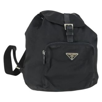 Prada Pre-owned Vintage Nylon Rucksack - - Pre-owned - Damen - Schwarzk - ONE SIZE