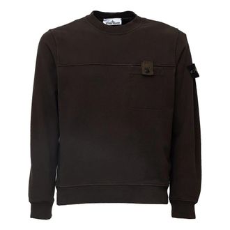 Stone Island Rundhals-Sweatshirt - - Sweatshirts & Hoodies - Herren - Braun - S