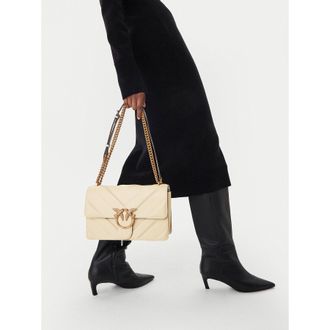 Pinko Handtasche PINKO Love One Classic Light Dc Al 25-26 PLTT 104549 A2OS &Eacute;cru