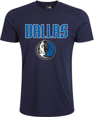 New Era NBA Dallas Mavericks Team Logo T-Shirt - Blau
