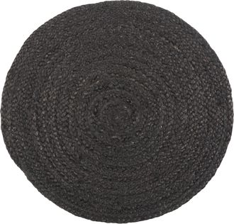 Ib Laursen Ib Laursen - Tischset - rund - schwarz - Jute - &Oslash; 35 cm