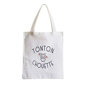 Fabulous Grand Sac Shopping Plage Etudiant Tonton Chouette Famille Mignon Animal