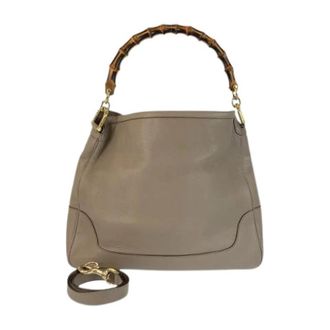Gucci Pre-owned Bamboo Diana Leder Schultertasche - - Pre-owned - Damen - Beige - ONE SIZE