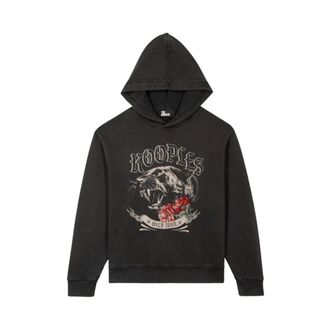 The Kooples Damen, Sweatshirts & Hoodies, Schwarzk, LGr&ouml;&szlig;e