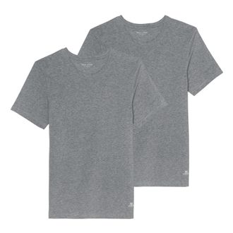 Marc O'Polo Men Essentials 2-Pack Crew Neck Shirt, Grey