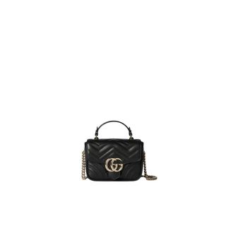 Gucci GG Marmont Mini Henkeltasche - - Bags - Damen - Schwarzk - ONE SIZE