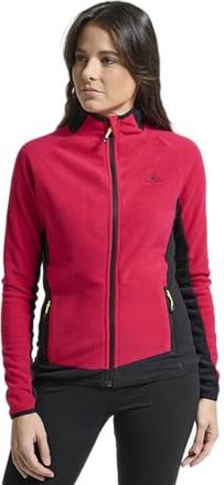 ATHL DPT. Veste polaire sportive pour femme avec col montant ou capuche dans des couleurs tendance pour les activit&eacute;s de plein air, Col montant rose/noir, L