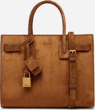 Saint Laurent Tote Bag Sac De Jour Mini aus Veloursleder