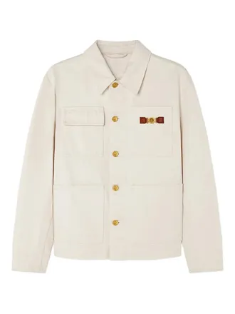 Versace Medusa Biggie Jeansjacke - Nude