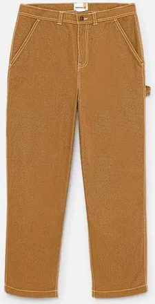 Timberland All Gender Carpenter-Hose in Washed-Optik aus Enten-Canvas in Gelb, Gelb, Gr&ouml;&szlig;e