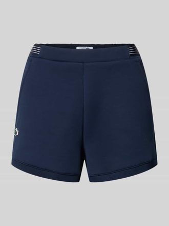 Lacoste Sport Regular Fit Sweatshorts mit Logo-Applikation