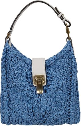 Ermanno Scervino Femme, Sacs, Bleu, Taille: ONE Size Dudu Hobo Bag Mini