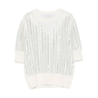 Ermanno Scervino Damen, Strickwaren, Grau, LGr&ouml;&szlig;e