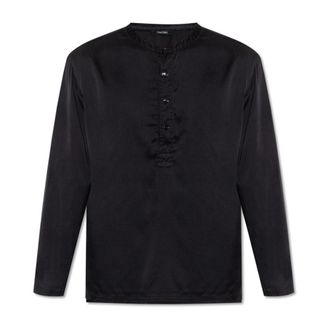 Tom Ford Seidenpyjama-Oberteil - - Nightwear & Lounge - Herren - Grau - S