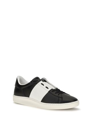 Valentino Garavani Mens Open Sneakers Nero-Bianco-Bianco-Bianco Nero-bianco/bianco/bianco