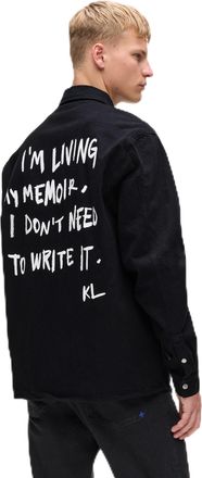 Karl Lagerfeld karlism Overshirt, Black/Black, XL