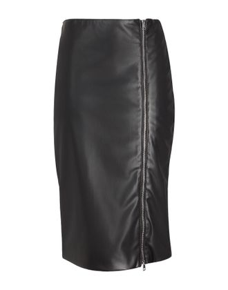 8 by YOOX FRONT ZIP DETAIL SPLIT MIDI SKIRT