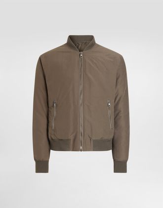 Dolce & Gabbana Bomberjacke Aus Gepolstertem Canvas - Mann M&auml;ntel Und Jacken Mehrfarbig 54