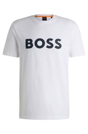HUGO BOSS T-Shirt Thinking mit gro&szlig;em BOSS Druck auf der Brust