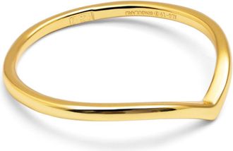 Singularu Peak Ring. Sterlingsilber mit 18 Kt Vergoldeter Beschichtung. Schmuck für Damen. Größe 10