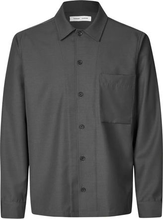 Sams&oslash;e & Sams&oslash;e Homme, Vestes, Noir, Taille: M Sadamon Go Overshirt