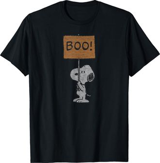 Peanuts Halloween Snoopy Boo Zeichen T-Shirt