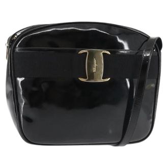 Ferragamo Pre-owned Schultertasche aus beschichtetem Canvas - - Pre-owned - Damen - Schwarzk - ONE SIZE